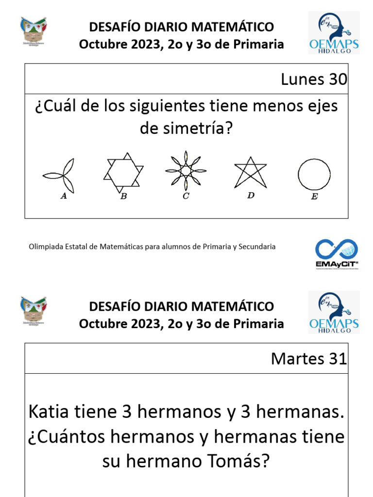 02 DDM 2o y 3o Primaria 30oct - 03nov 2023 | PDF