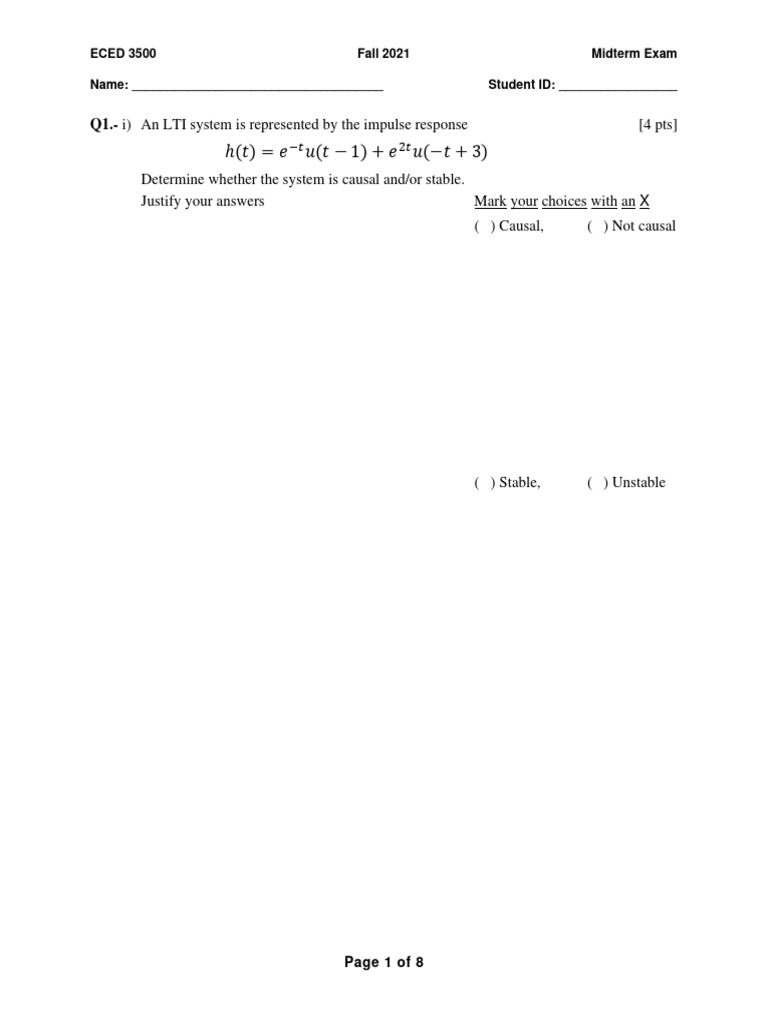Mid Term 2021 | PDF | Electronics | Computer Science