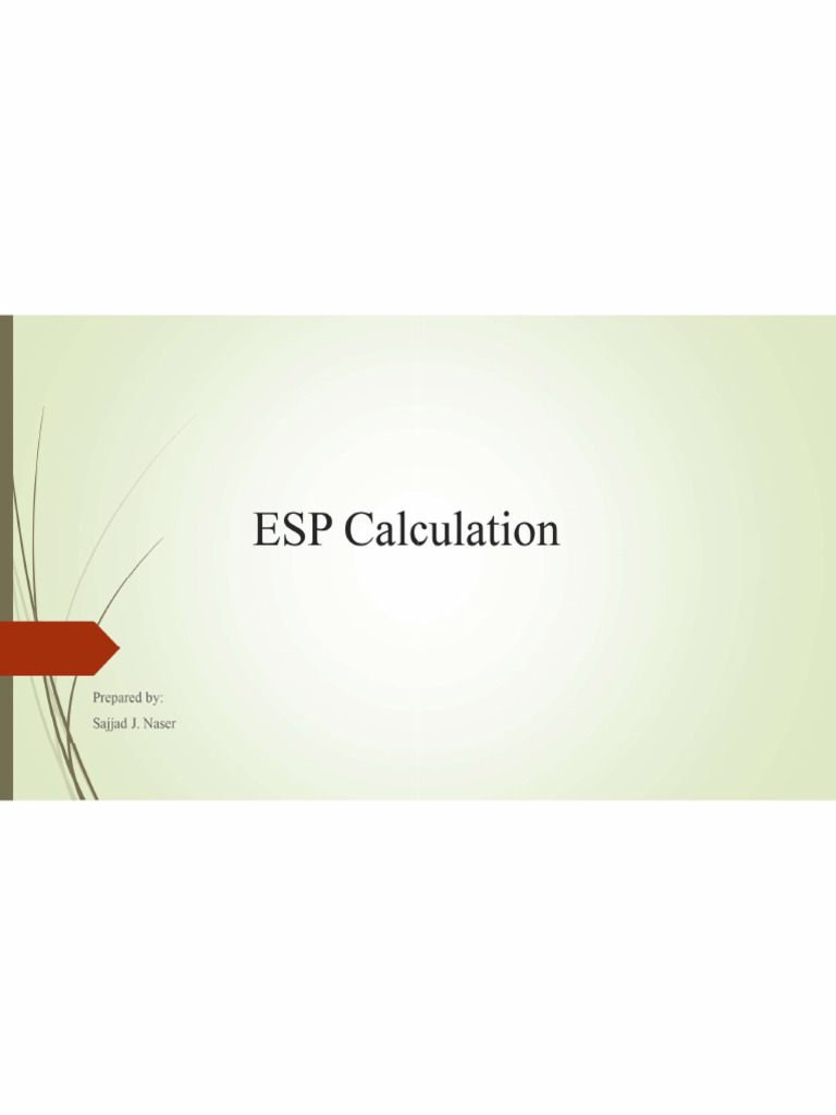 ESP Calculation - III | PDF