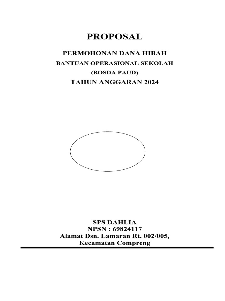 Proposal BOSDA-2024 Dahlia Compreng | PDF