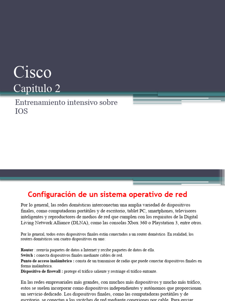 Cisco IOS: Guía de Configuración Básica | PDF | Cubierta segura ...