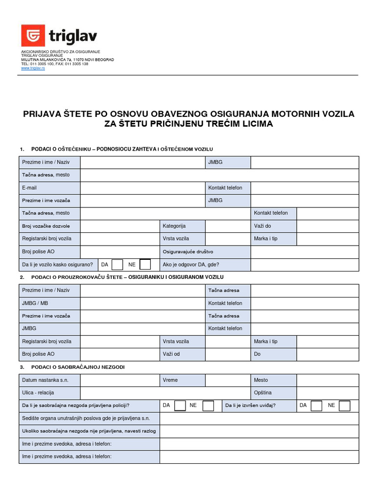 Prijava_stete_autoodgovornost | PDF