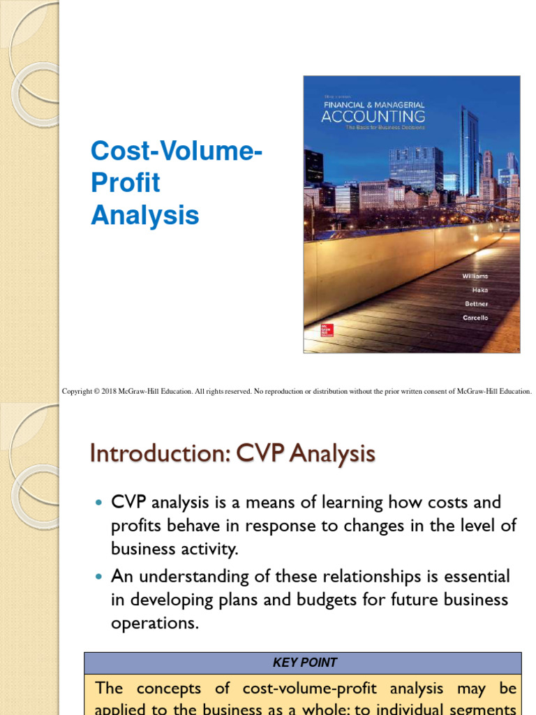 Cost-Volume-Profit Analysis | PDF