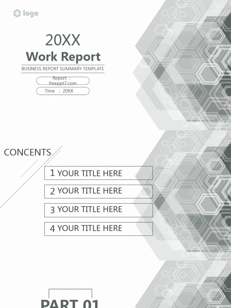 Simple Work Report Powerpoint Template | PDF | Computing