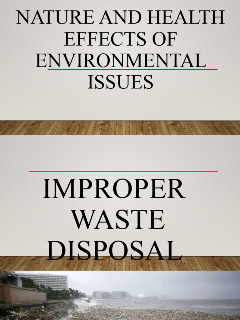 Nature and Health Effects of Environmental Issues | PDF