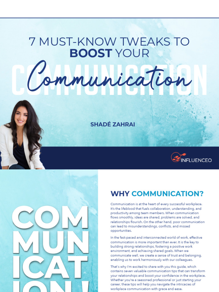 Communication Skills by Shade Zahrai | PDF