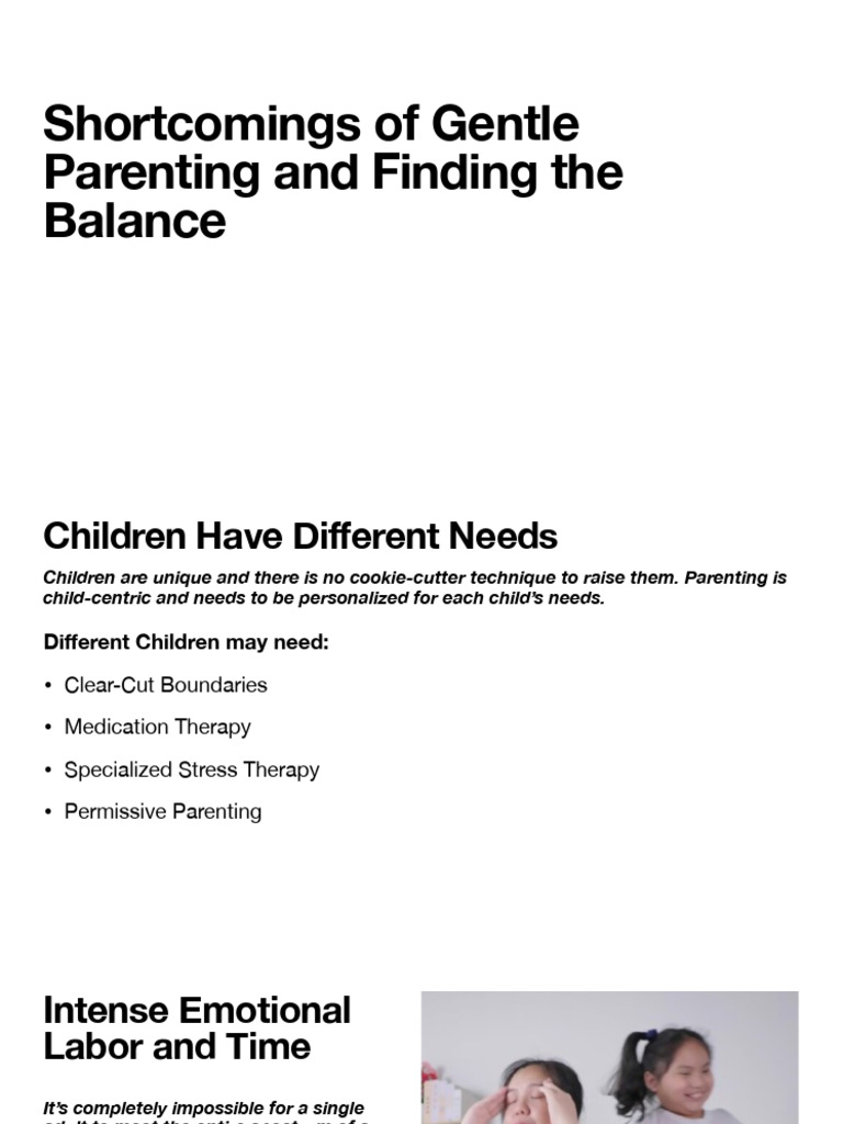 Balancing Gentle Parenting Approaches | PDF