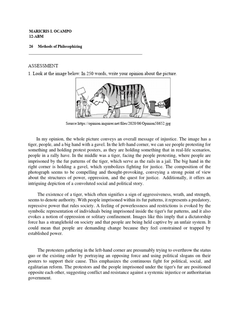 Ocampo, 12-ABM, Philosophy, Chapter 2 Assessment | PDF Ocampo, 12-ABM, Philosophy, Chapter 2 Assessment | PDF