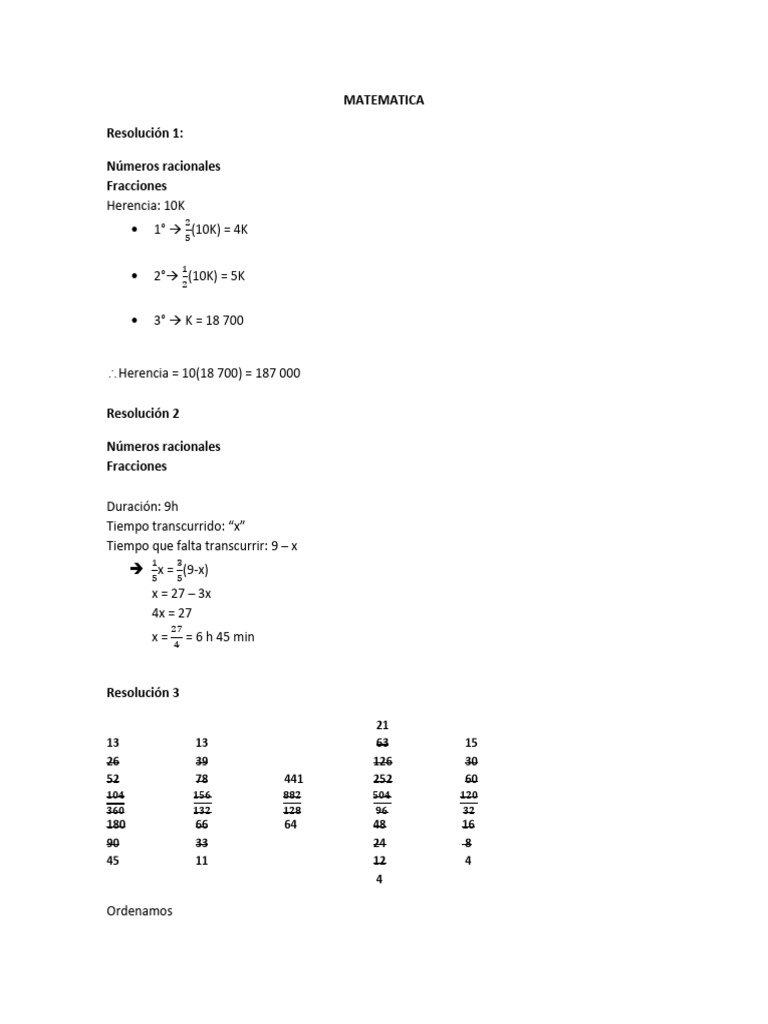 Solucionario Matematica | PDF