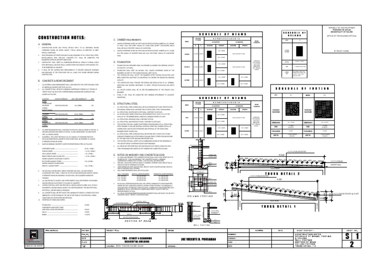 Structural Engineering Blueprint | PDF