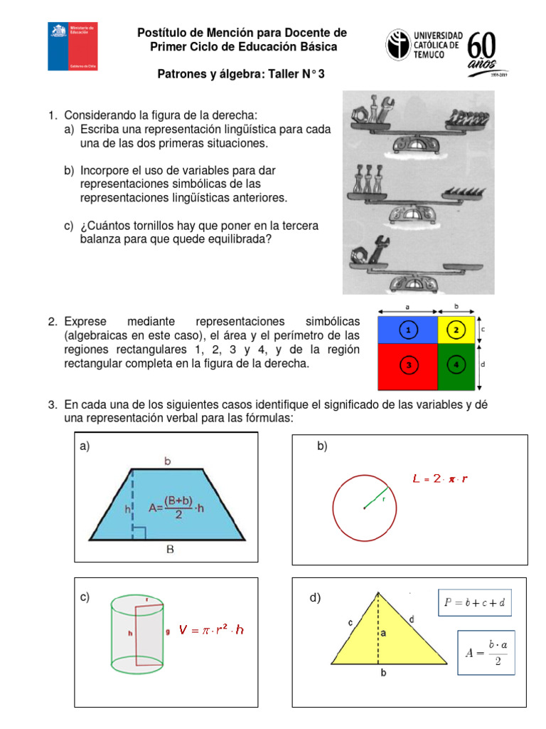 Taller 3 Patrones y Álgebra - 2019 - v3 | PDF