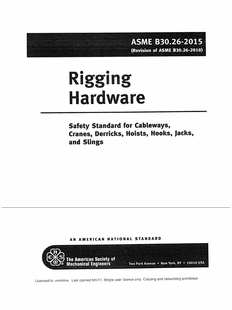 Asme B30.26 2015 | PDF