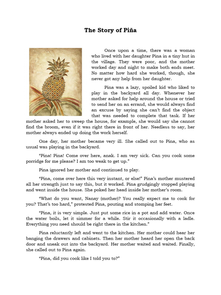 The Story of Piña | PDF