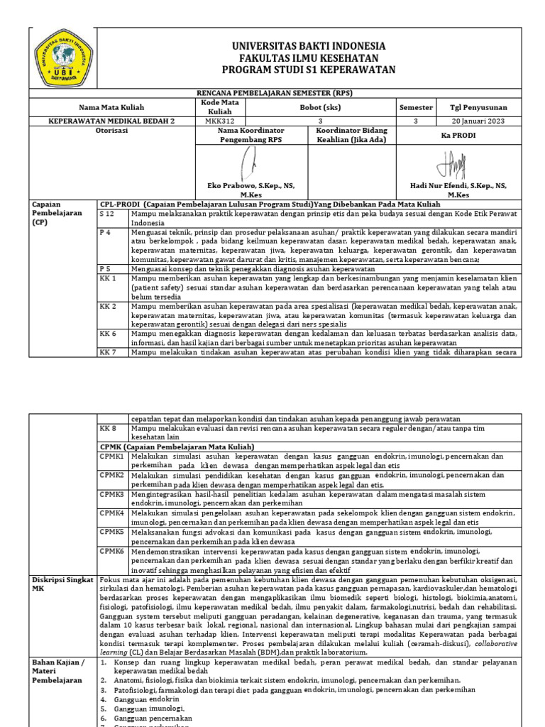 RPS KMB 2 Genap 2023 | PDF