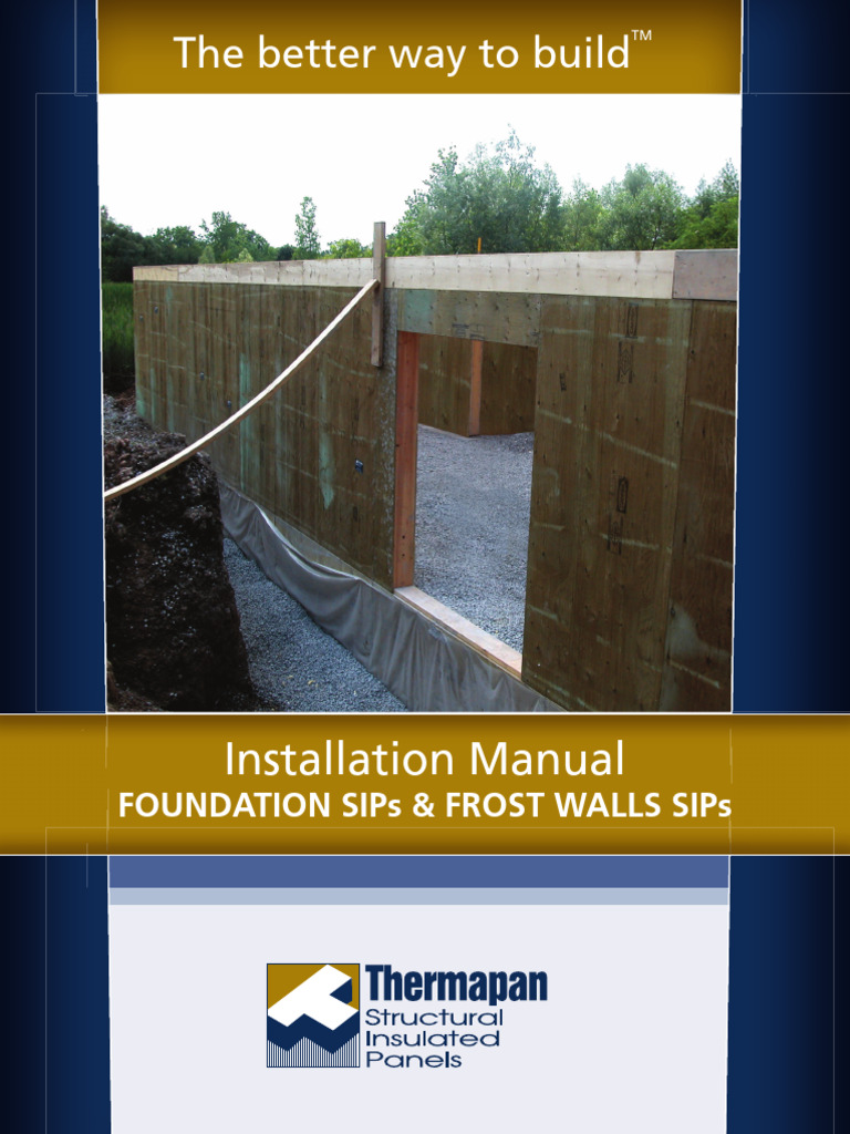 Sips Foundation Walls - Instalation Manual | PDF