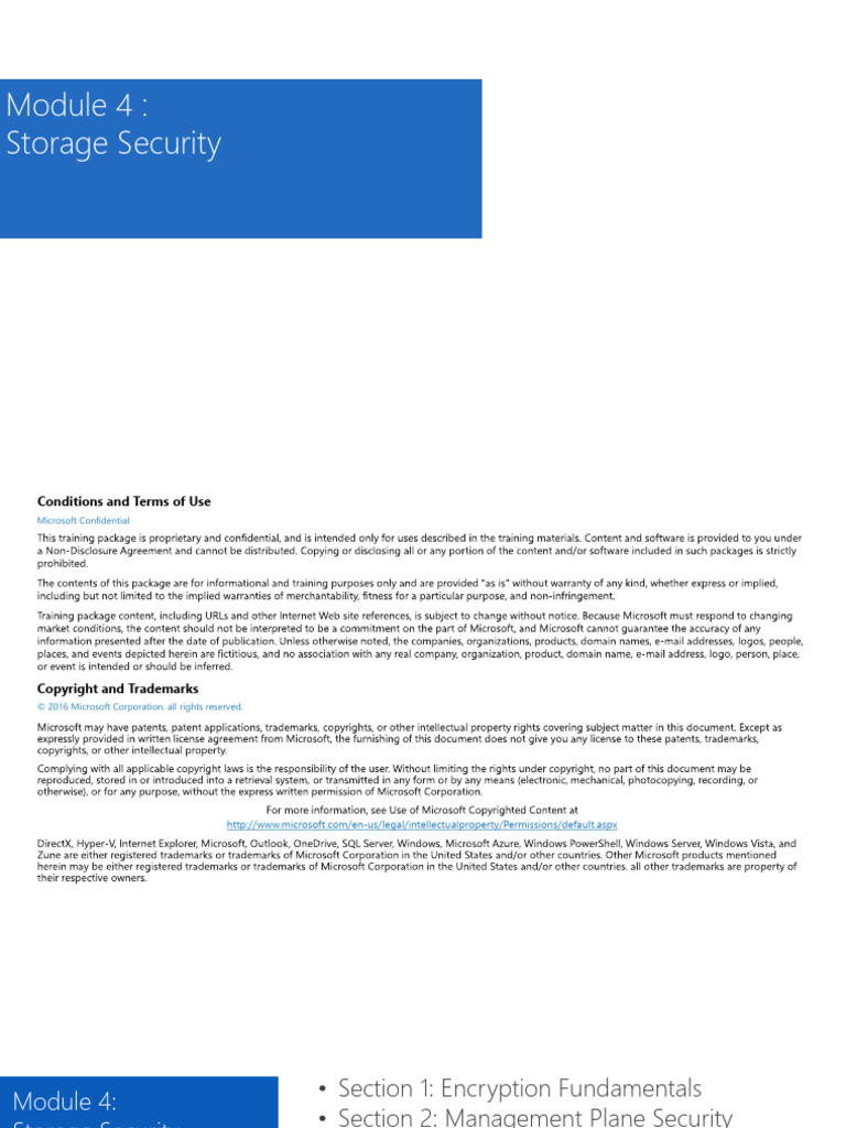 M04 - Storage Security | PDF