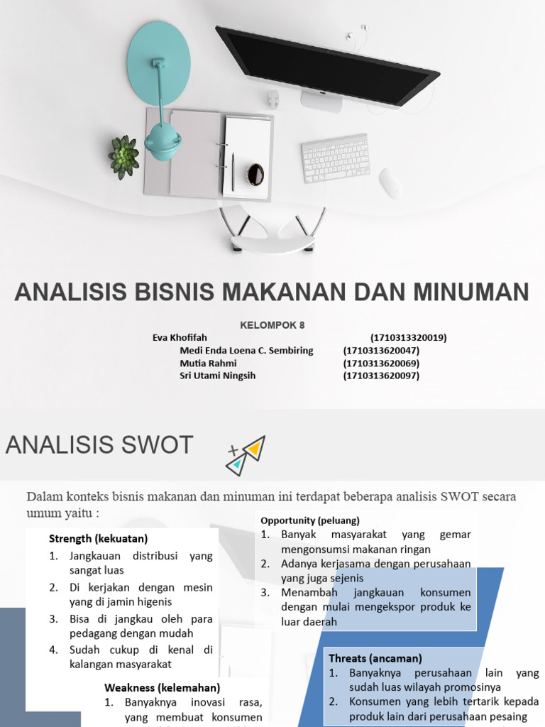 Analisis Swot Makanan Dan Minuman | PDF | Ilmu Sosial
