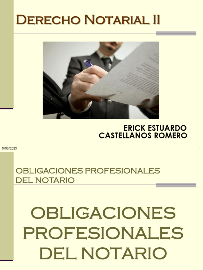 El Notariado y El Notario | PDF