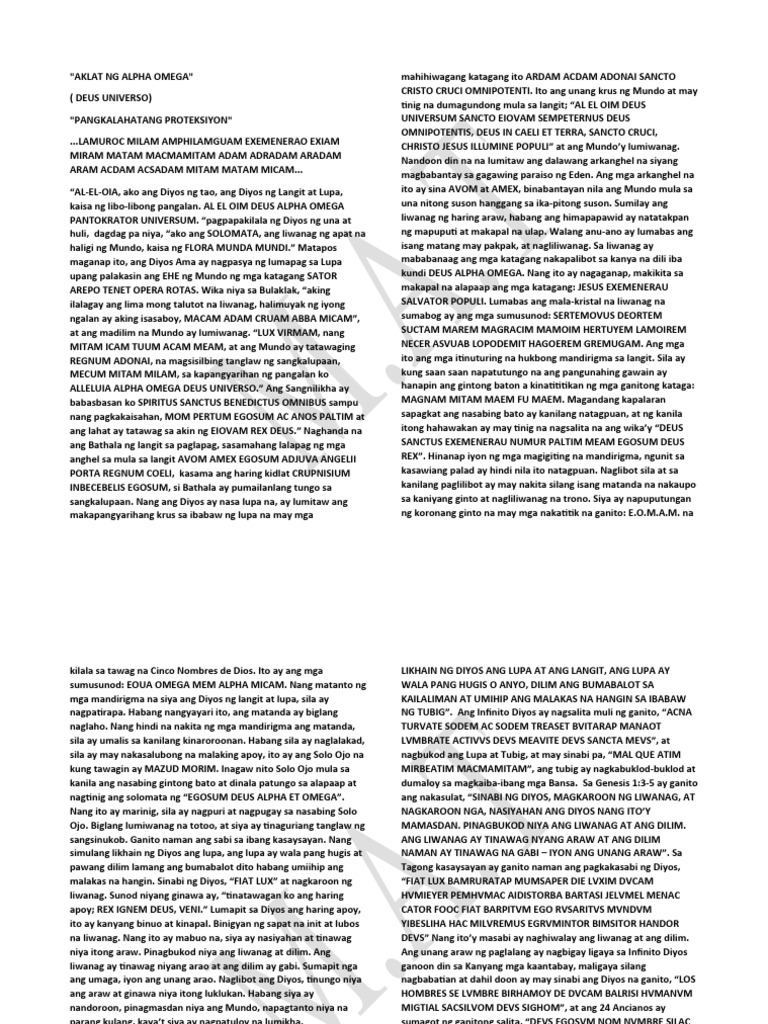 Aklat NG Alpha Omega | PDF