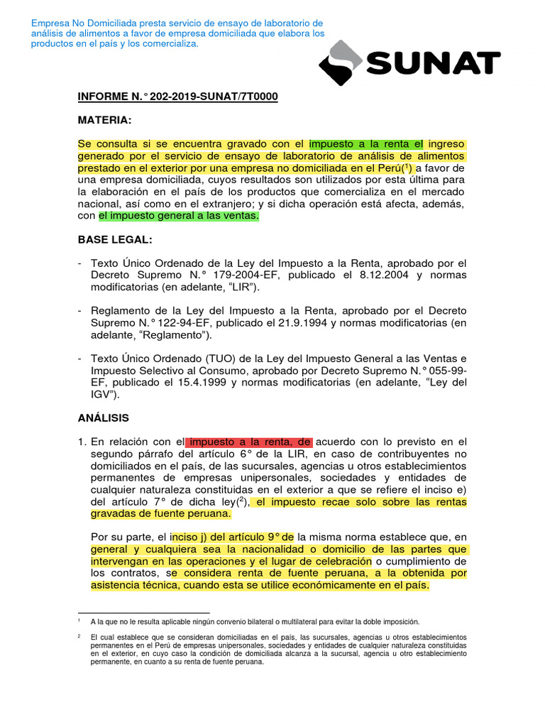 Informe 09 - I202-2019-7t0000 - Asistencia Técnica | PDF