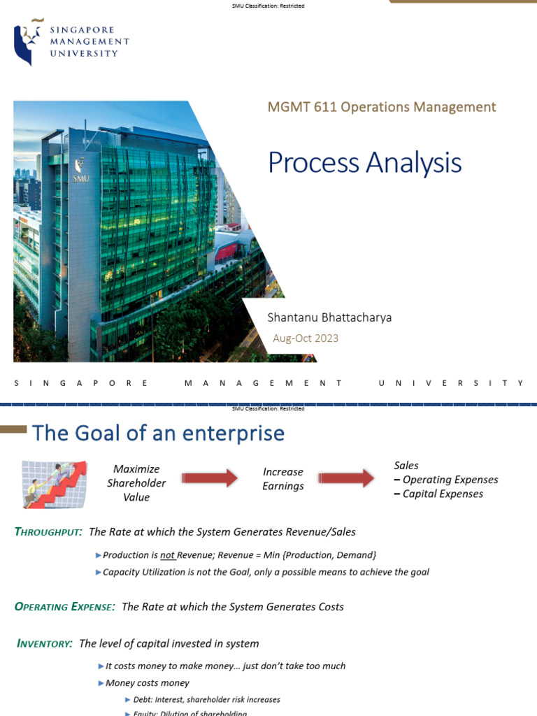 Process Flow and Bottleneck Management | PDF