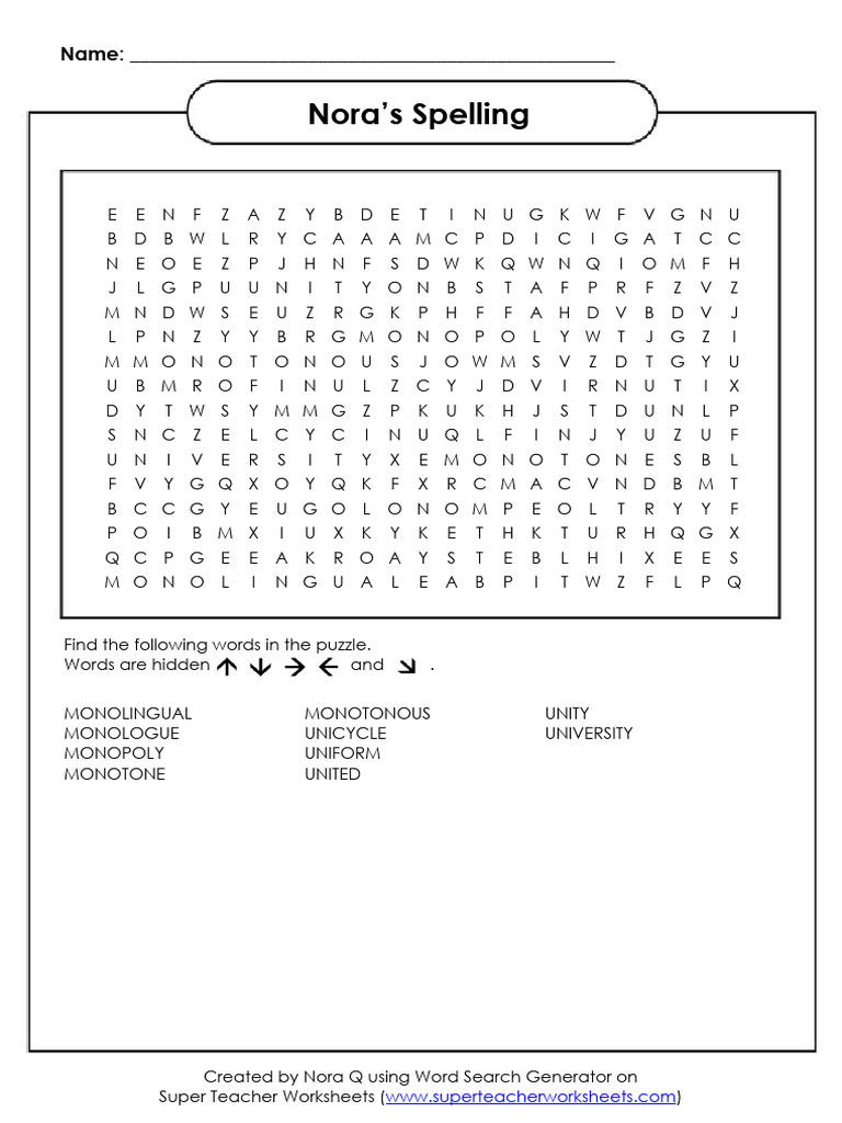 Word Find | PDF