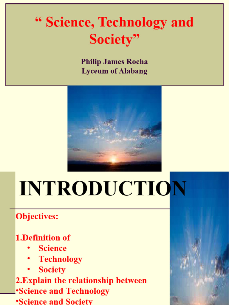 STS Lesson 1 | PDF | Science | Knowledge