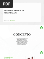 Ritmos y Estilos de Aprendizaje | PDF | Aprendizaje | Evaluación