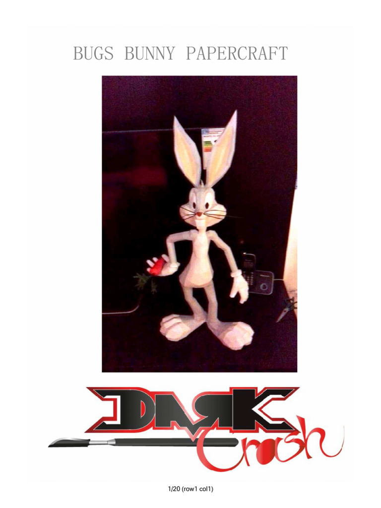 Bugs Bunny Papercraft Guide | PDF
