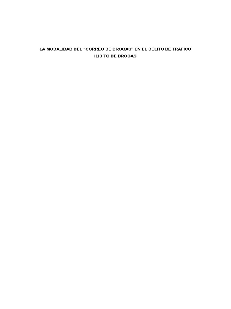 Monografia Tid-Terminado | PDF | La dependencia de sustancias | Comercio ilegal de drogas