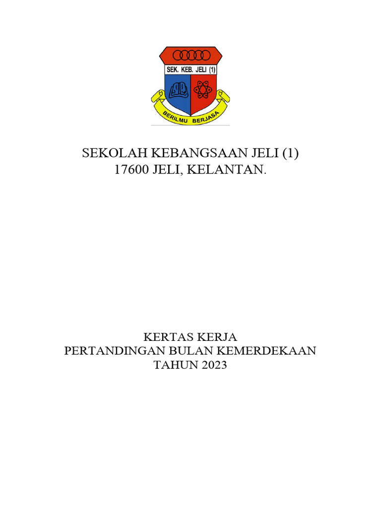 Kertas Kerja Program Bulan Kemerdekaan 2023 | PDF