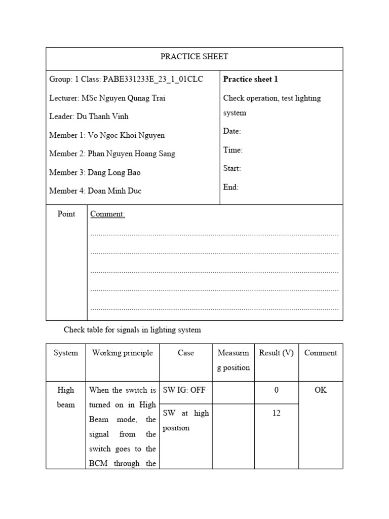 Tam - Vuong Practice Sheet Gr1 | PDF