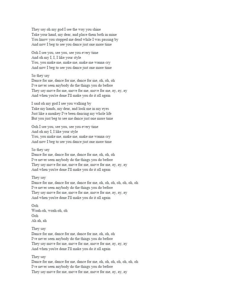 Dance Monkey Lyrics by Tones and I | PDF