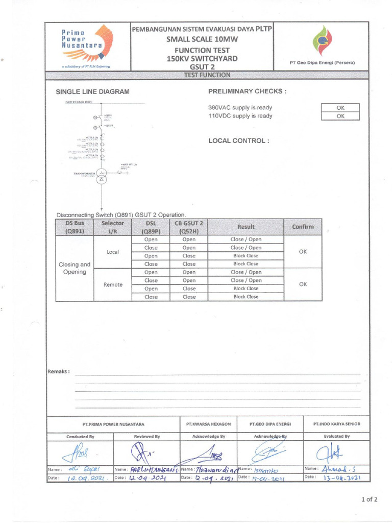 Test Function GSUT-2 | PDF