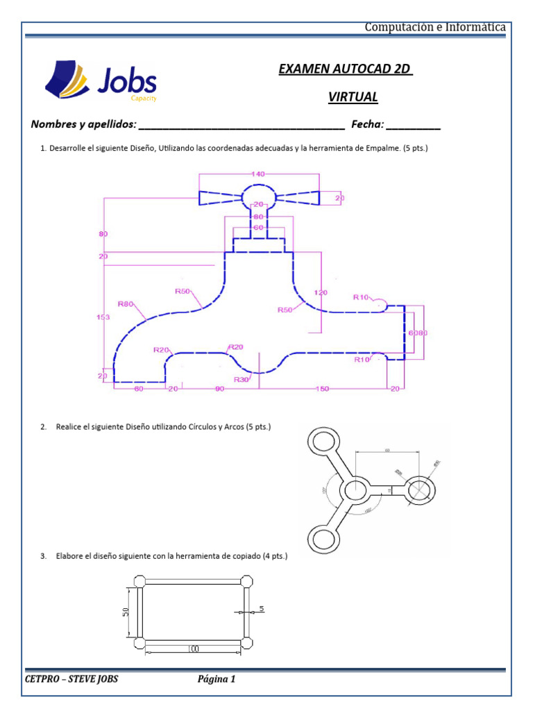 Examen Virtual de AutoCAD 2D | PDF | Informática