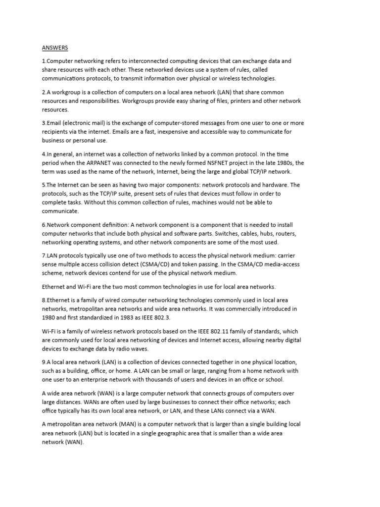 IT Assignment | PDF | Computer Network | Local Area Network