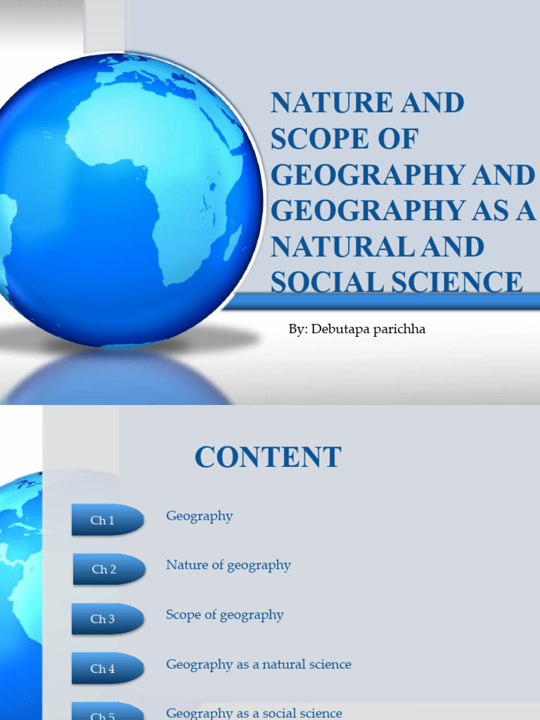Geography: Nature and Scope Overview | PDF | Social Science