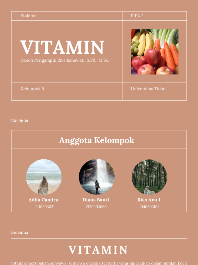 Biokim K5 - Materi Vitamin | PDF