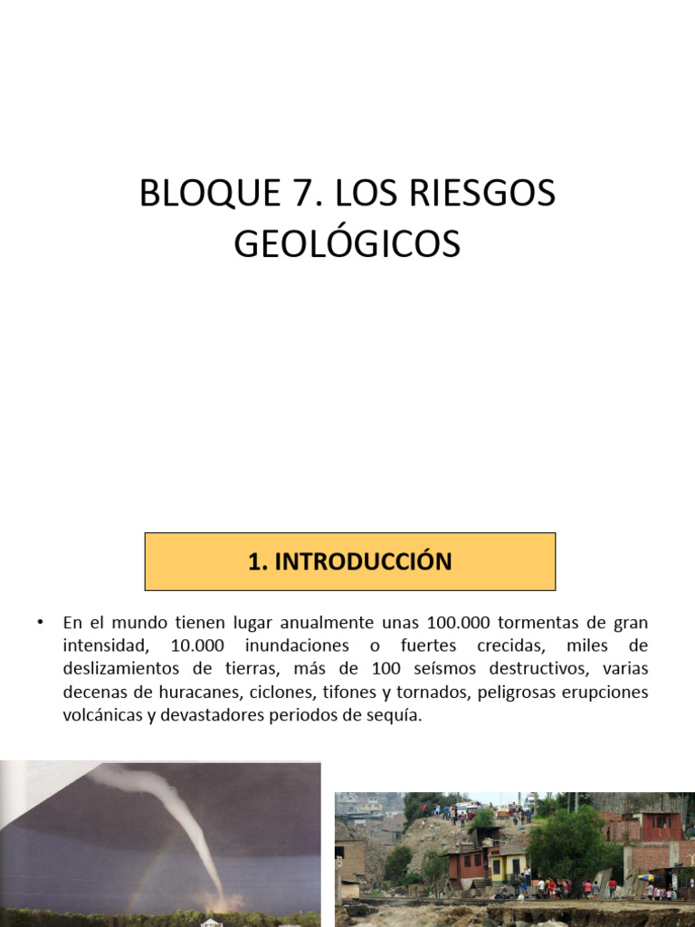 BLOQUE-7.-LOS-RIESGOS-GEOLÓGICOS | PDF | Temblores | Volcán