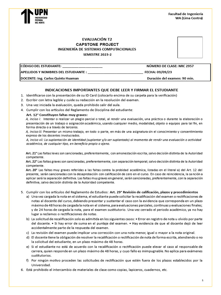 Evaluacion T2-Capstone Project 2023 - 2 | PDF