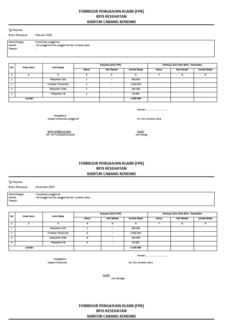 formulir bpjs_201672017 | PDF
