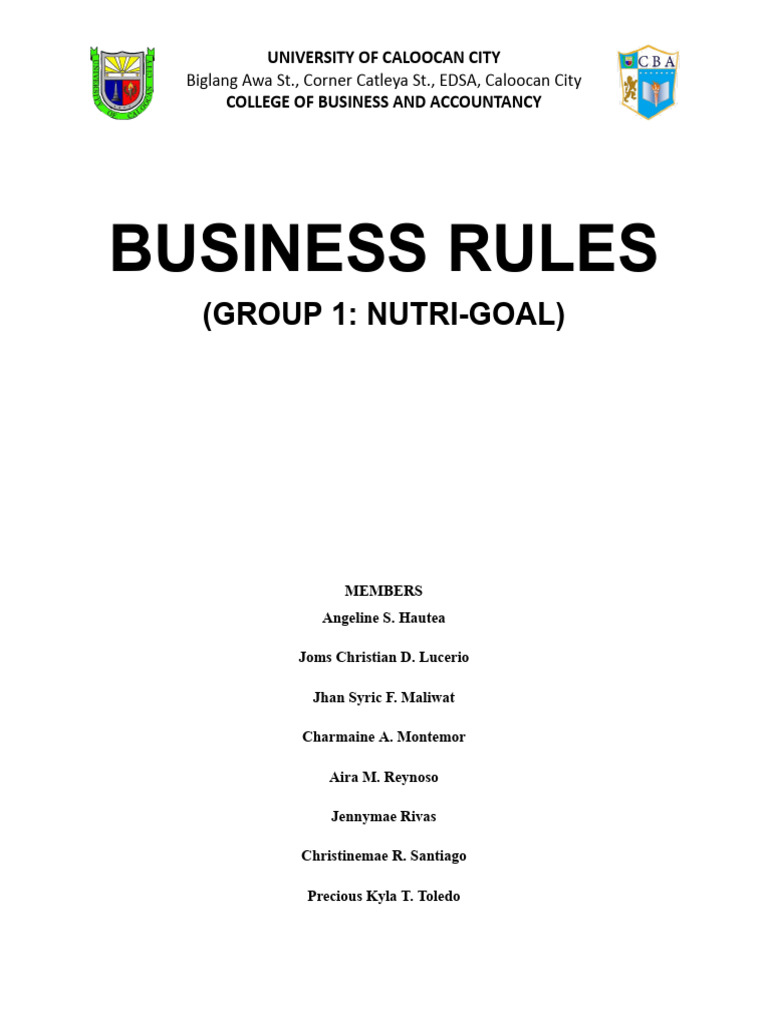 Business Rules Examples | Download Free PDF | Computing | Service ...