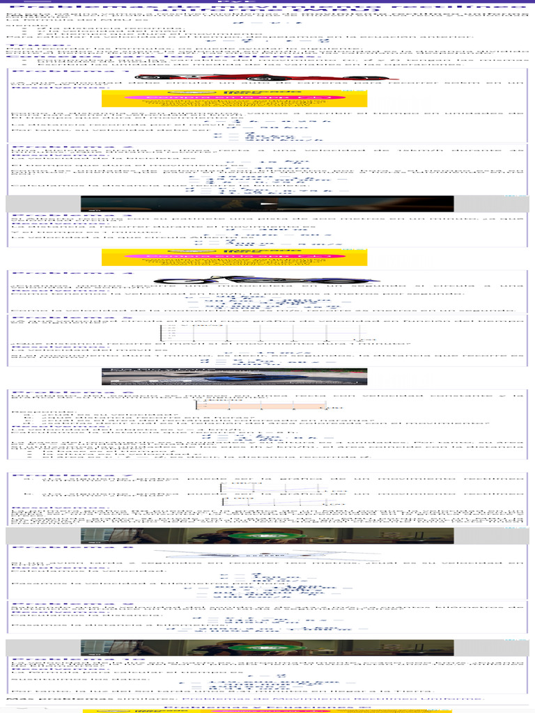 Problemas de MRU Resueltos | PDF