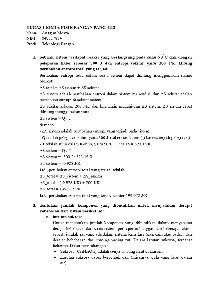 Tugas I Pang 4112 | PDF | Sains & Matematika