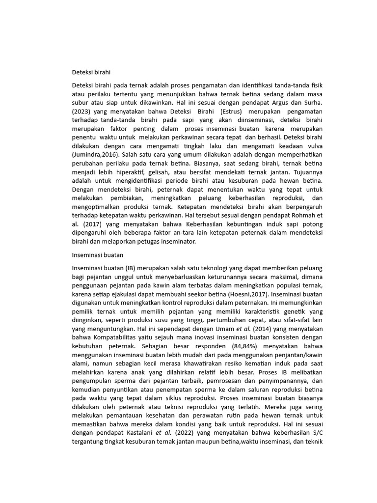Deteksi birahi (1) | PDF