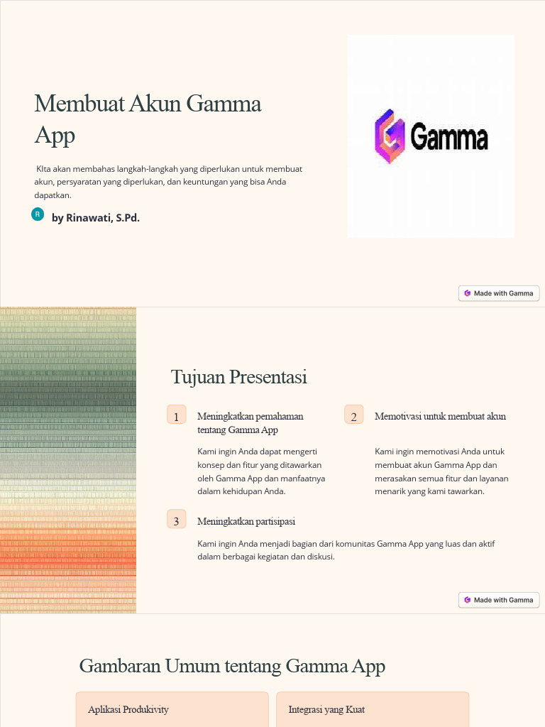 Cara Daftar di Aplikasi Gamma | PDF