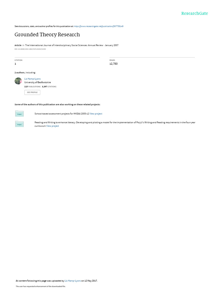Groundedtheoryresearch Extensive Review Pdf