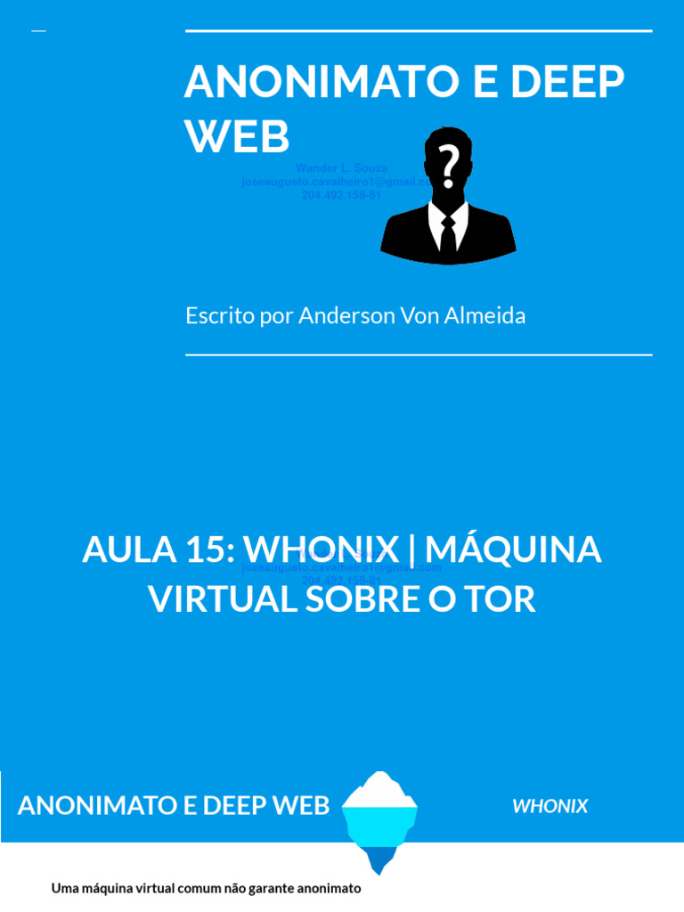 Aula 15 Prática Whonix Tutorial de Instalação e Overview Do Sistema | PDF