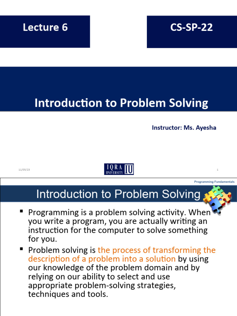 Lecture5 Week 3 | PDF | Computer Programming | Algorithms