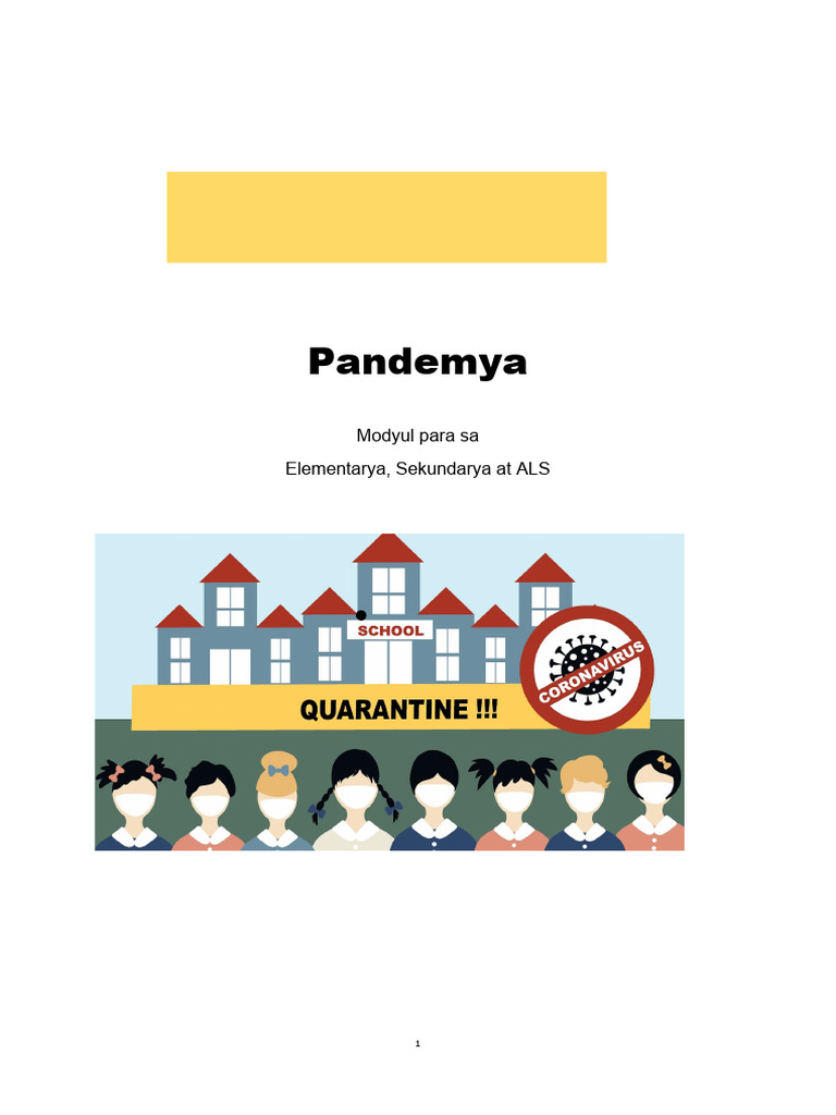 Final Pandemic Module Elem Secondary Als | PDF